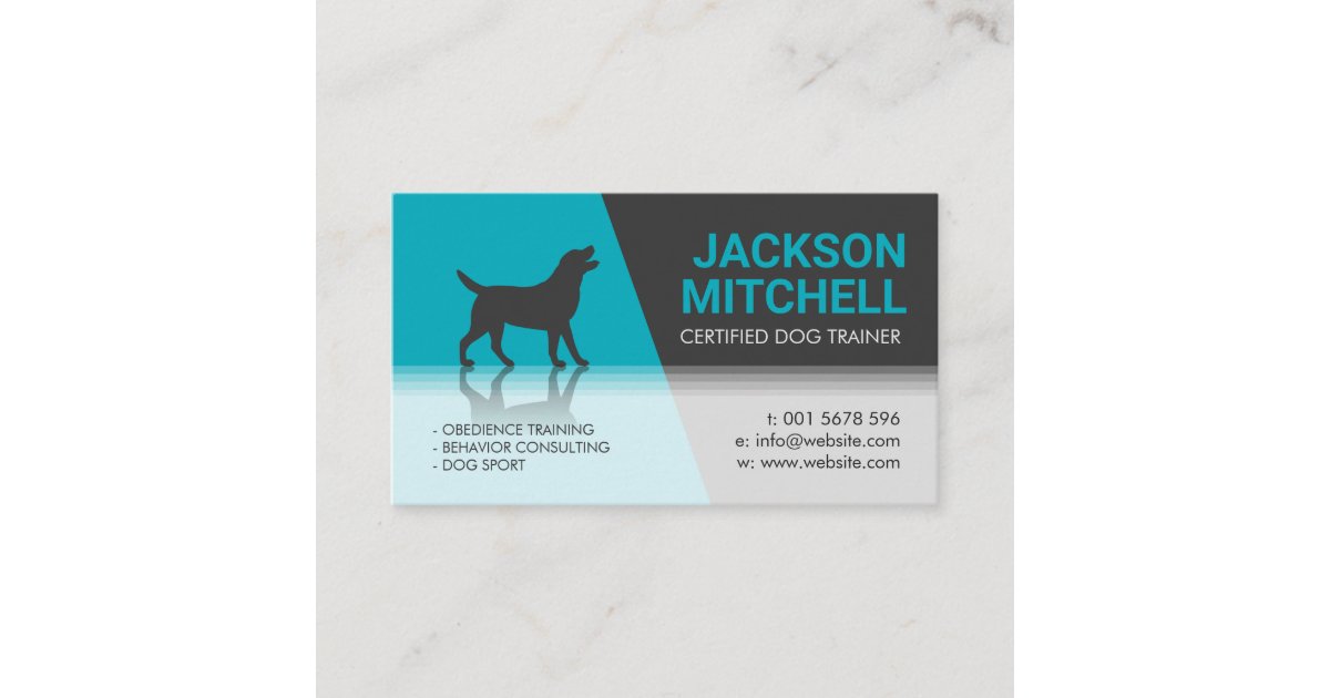 Dog Trainer - Canine Behaviorist Business Card | Zazzle
