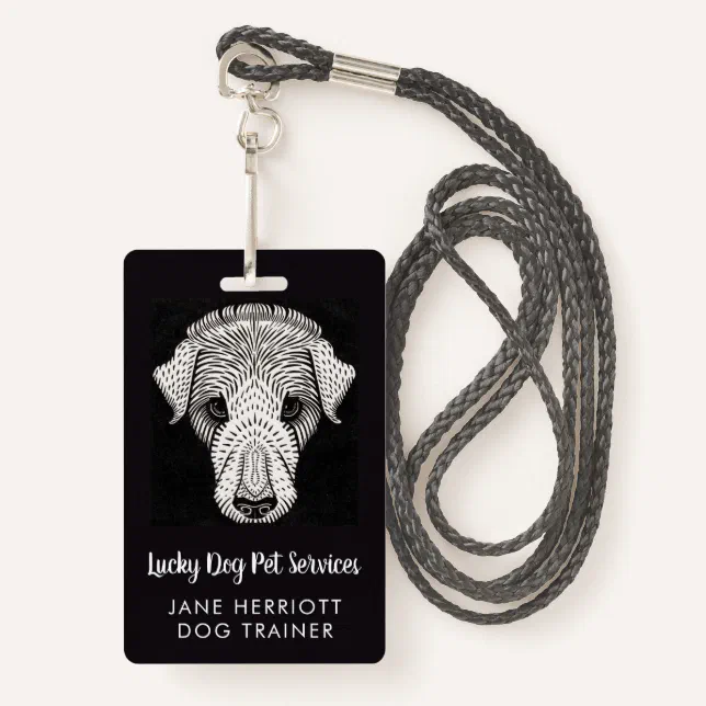 Dog Trainer Pet Services Badge | Zazzle