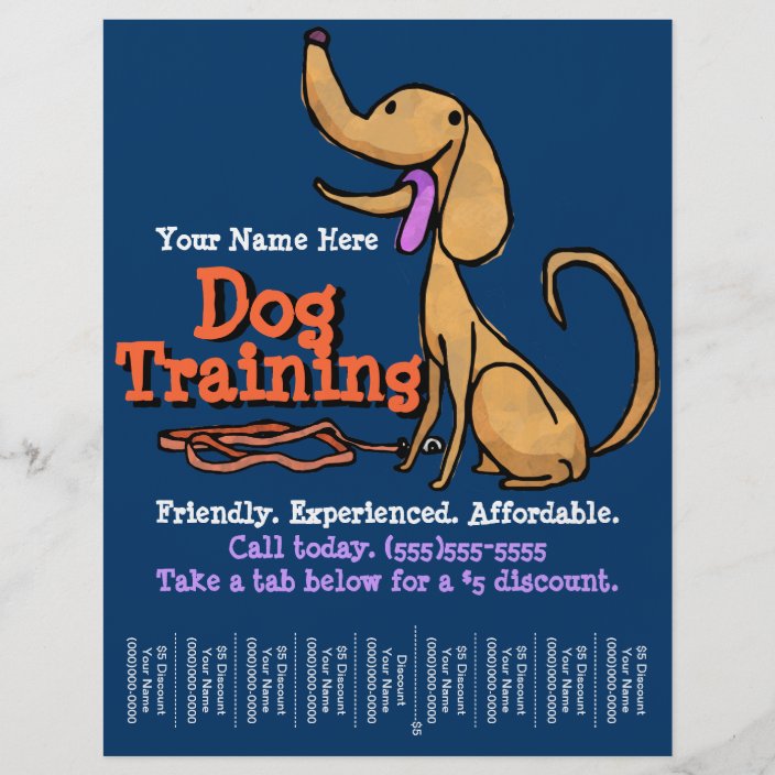 Dog Training.Advertising Promotional Flyer | Zazzle.com