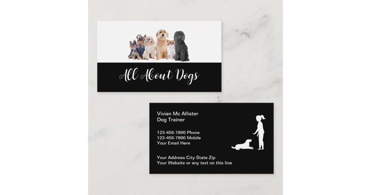 Dog Training And Agility Business Cards | Zazzle