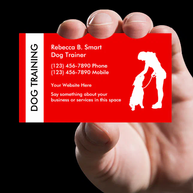 Dog Training Business Cards | Zazzle
