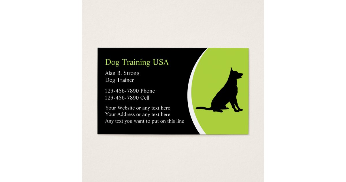 Dog Training Business Cards | Zazzle.com