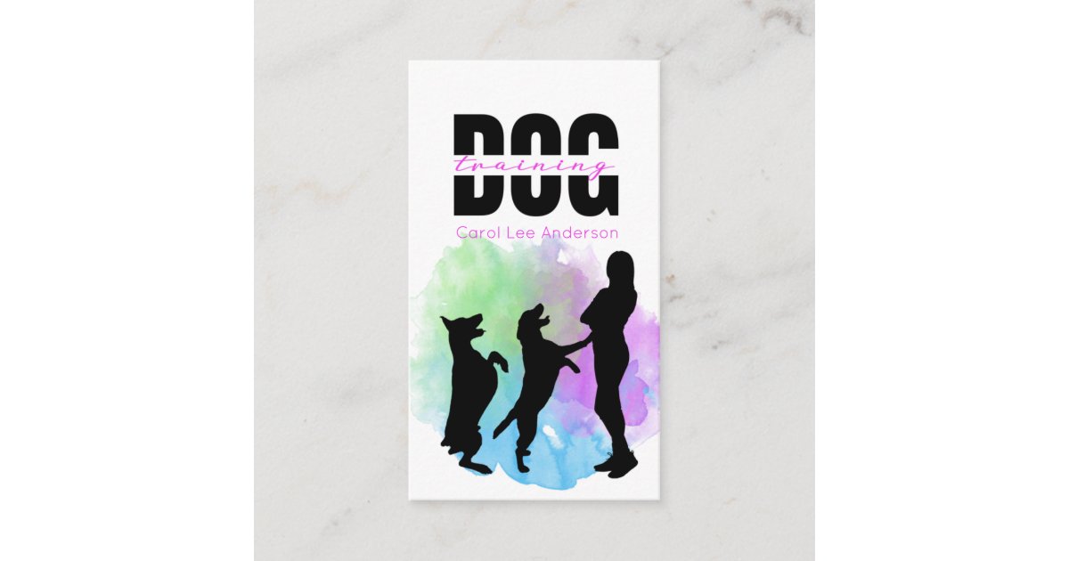 Dog training / Dog Trainer Business Card | Zazzle