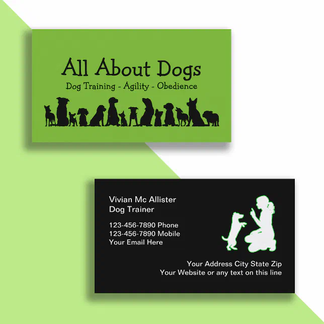 Dog Training Professional Business Cards | Zazzle