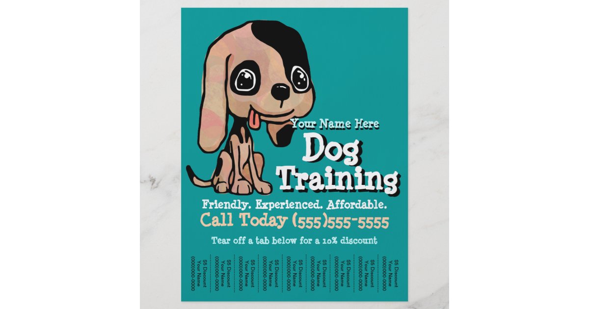 Dog Training.Puppy.Promotional Flyer | Zazzle