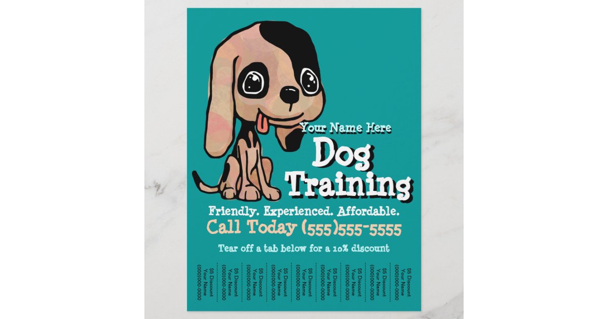 Dog Training.Puppy.Promotional Flyer | Zazzle