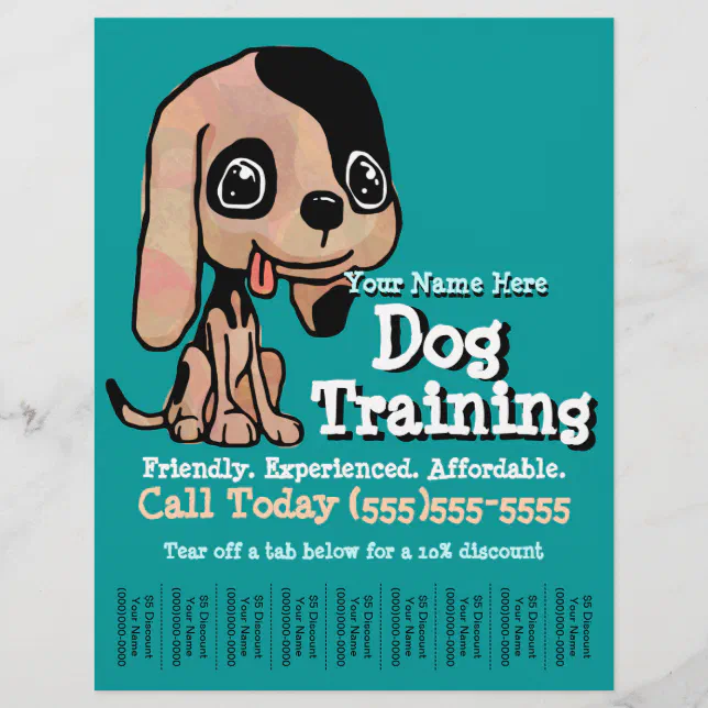 Dog Training.Puppy.Promotional Flyer | Zazzle
