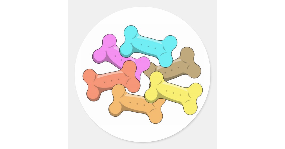 Dog Treats Classic Round Sticker | Zazzle