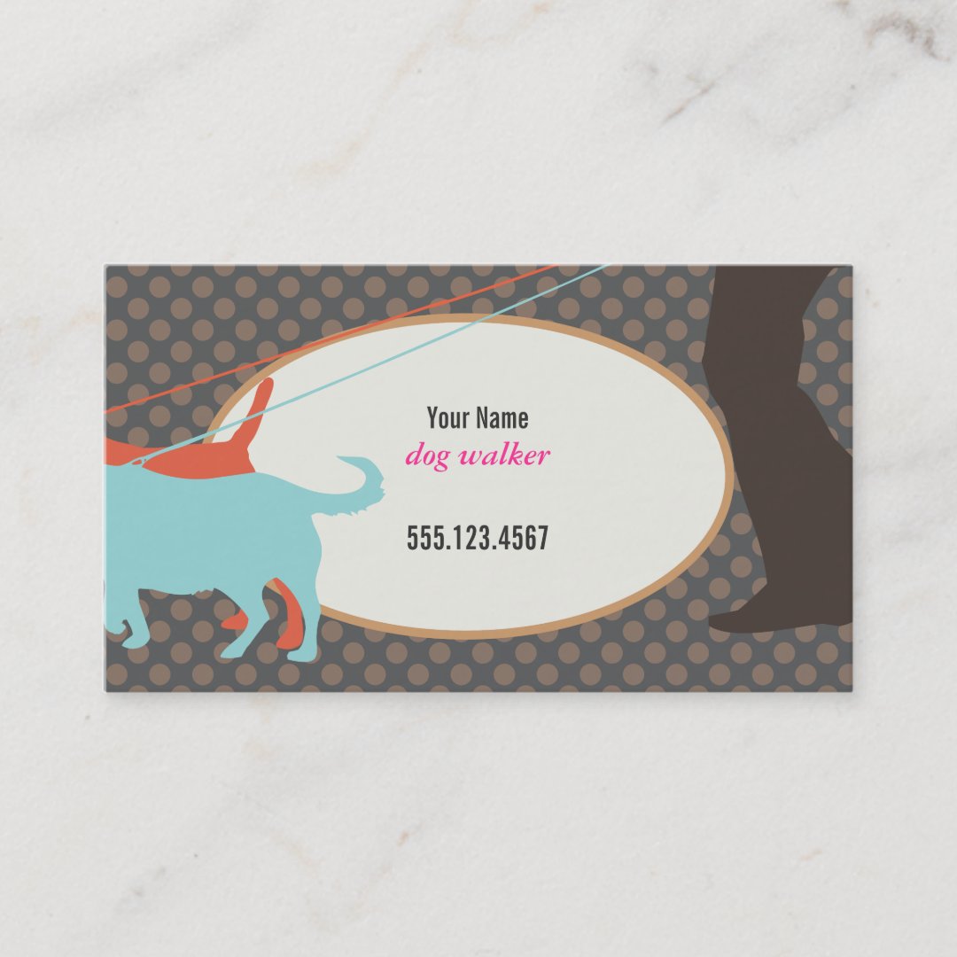 Dog Walker Business Card | Zazzle