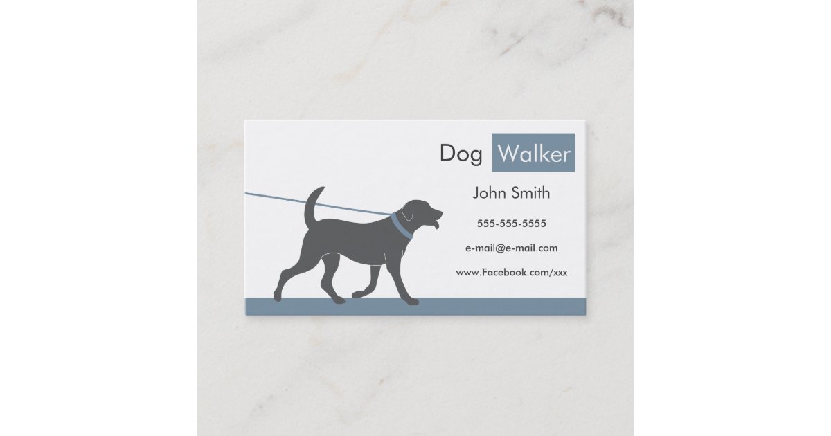 Dog Walker Business Card | Zazzle.com