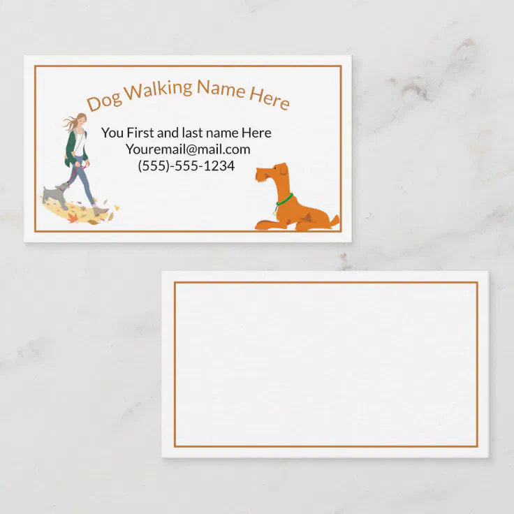 Dog walking Business Card | Zazzle