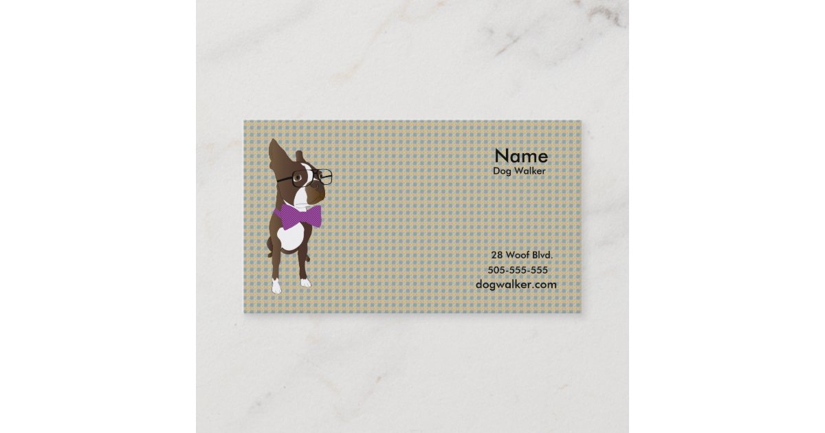 Dog Walking Business Card | Zazzle