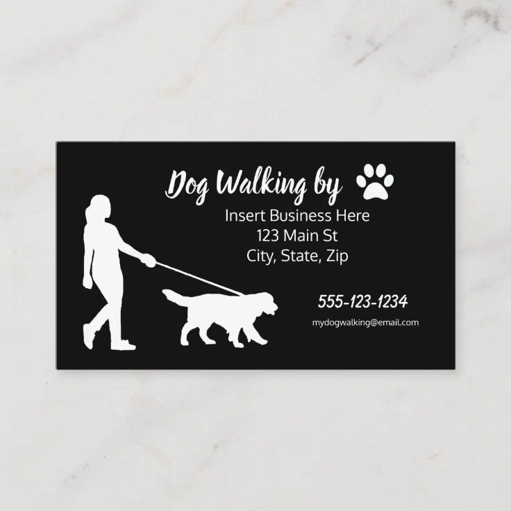 Dog Walking Business Cards | Zazzle