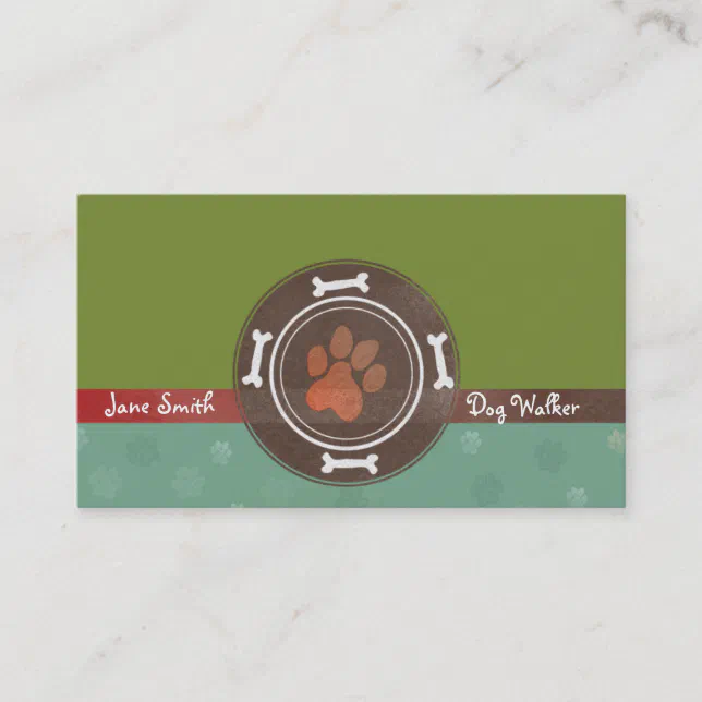 dog walking & Pet Sitting business cards | Zazzle