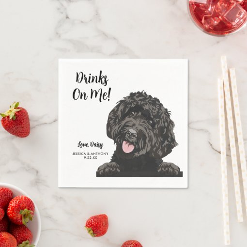 Dog Wedding Cocktail Napkins | Zazzle