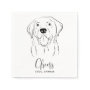 Dog Wedding Personalized Cheers Labrador Cocktail Napkins | Zazzle