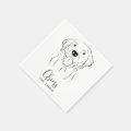 Dog Wedding Personalized Cheers Labrador Cocktail Napkins | Zazzle