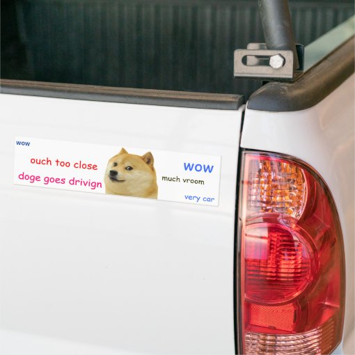 Doge Bumper Sticker | Zazzle