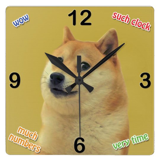 Doge Clock | Zazzle.com