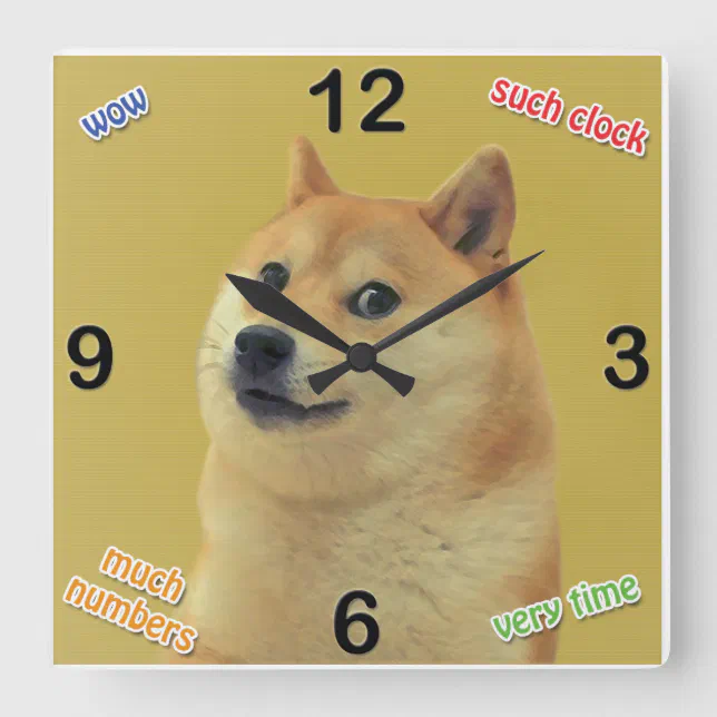 Doge Clock | Zazzle