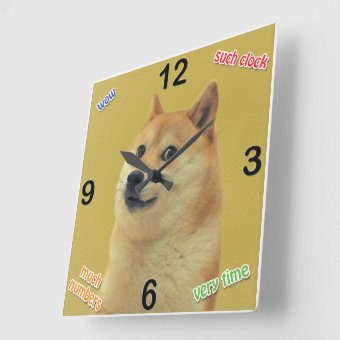 Doge Clock | Zazzle