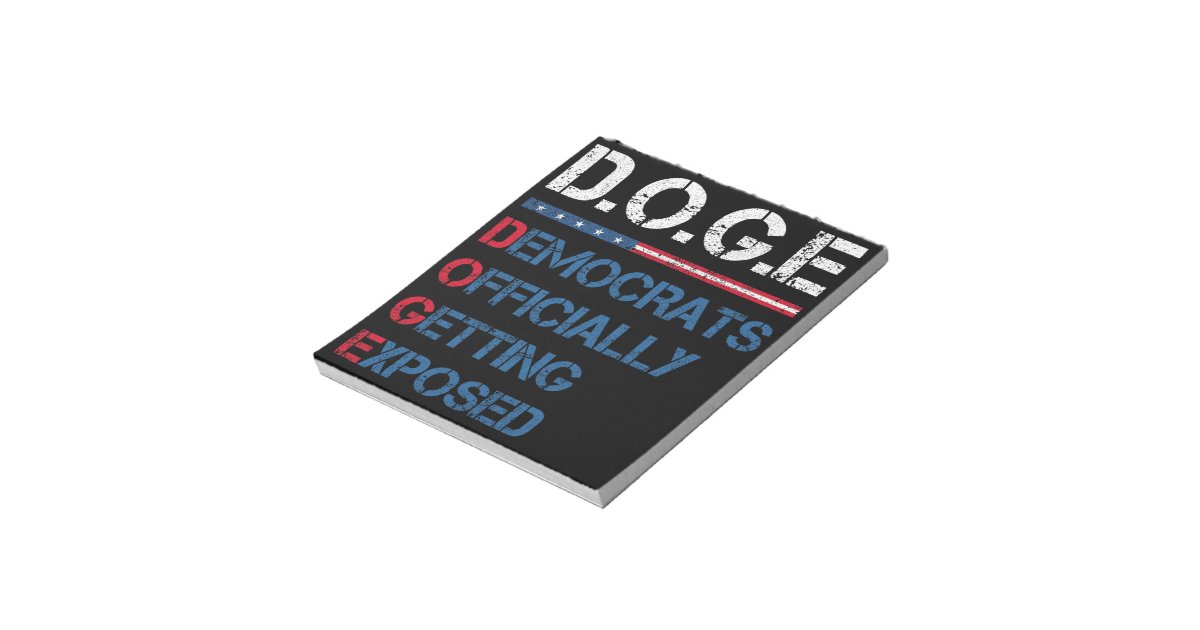 DOGE Department Of Government Efficiency Notepad | Zazzle