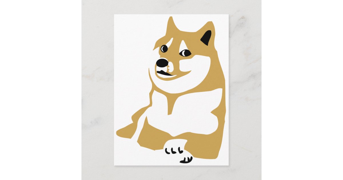 Doge - internet meme postcard | Zazzle