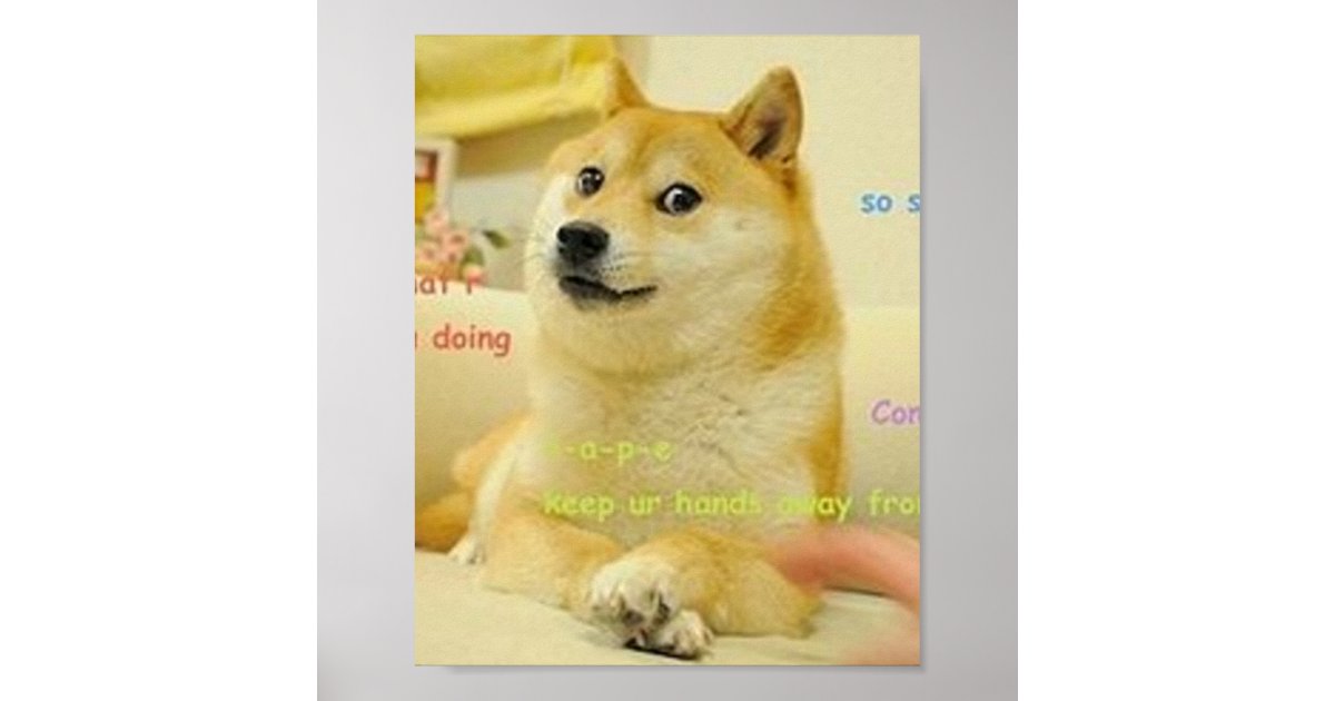 Doge Meme Poster | Zazzle