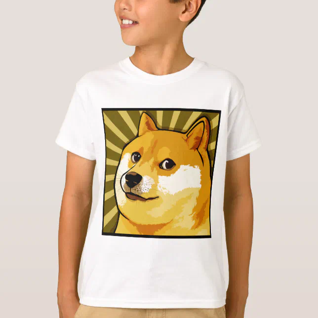 Doge Meme Square Doge Self Portrait T-Shirt | Zazzle