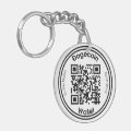 Dogecoin Wallet QR Code Round Doublesided Keychain | Zazzle