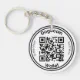 Dogecoin Wallet QR Code Round Doublesided Keychain | Zazzle