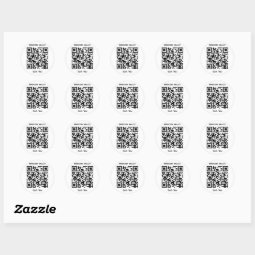 Dogecoin Wallet QR Code Simple Stickers | Zazzle