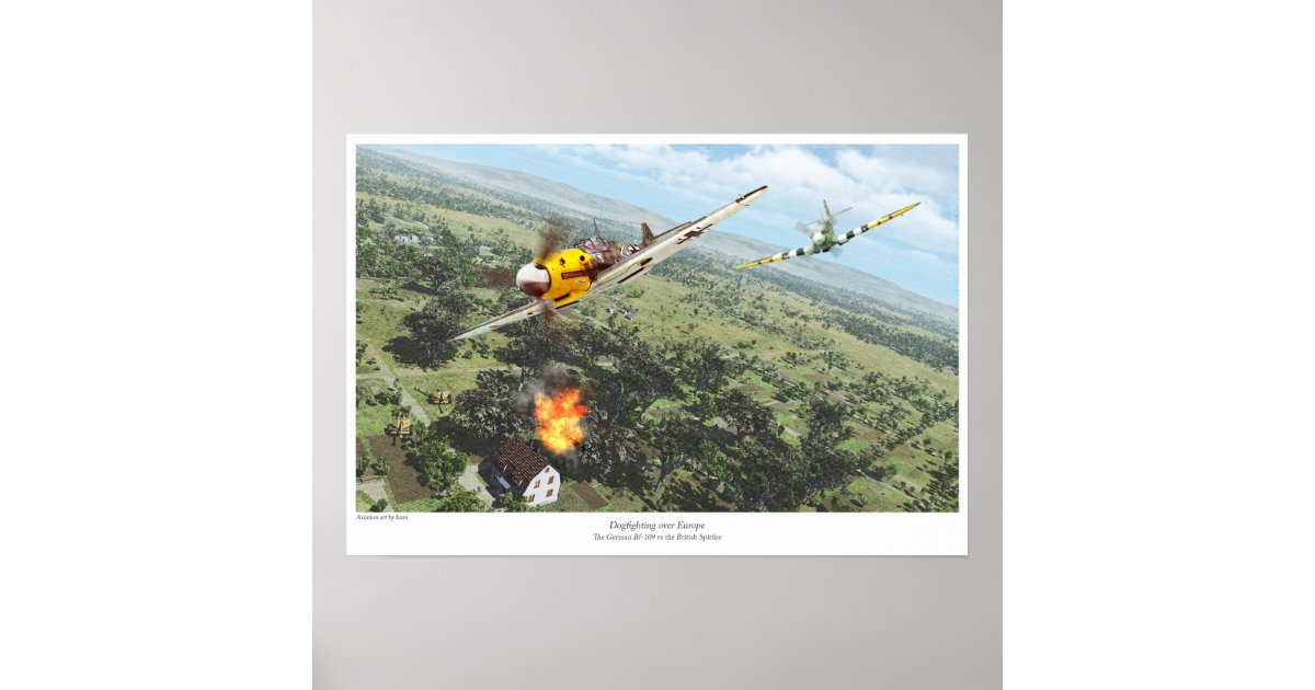 Dogfighting over Europe Poster | Zazzle