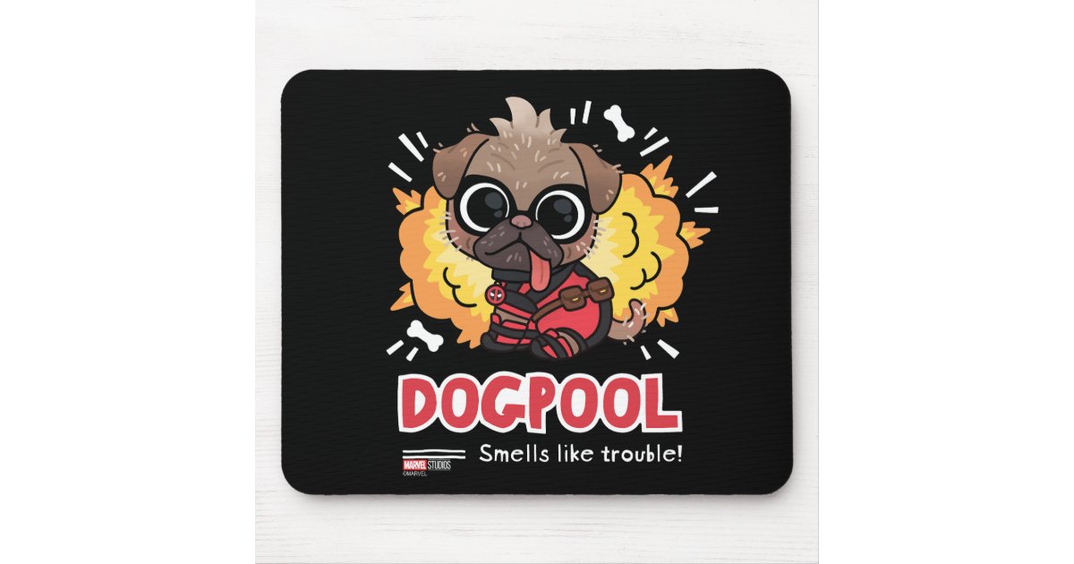 Dogpool Smells Like Trouble Mouse Pad | Zazzle