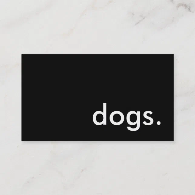 dogs. business card | Zazzle