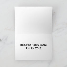 DOGS DOING THE HAPPY DANCE JUST FOR YOU CARD | Zazzle