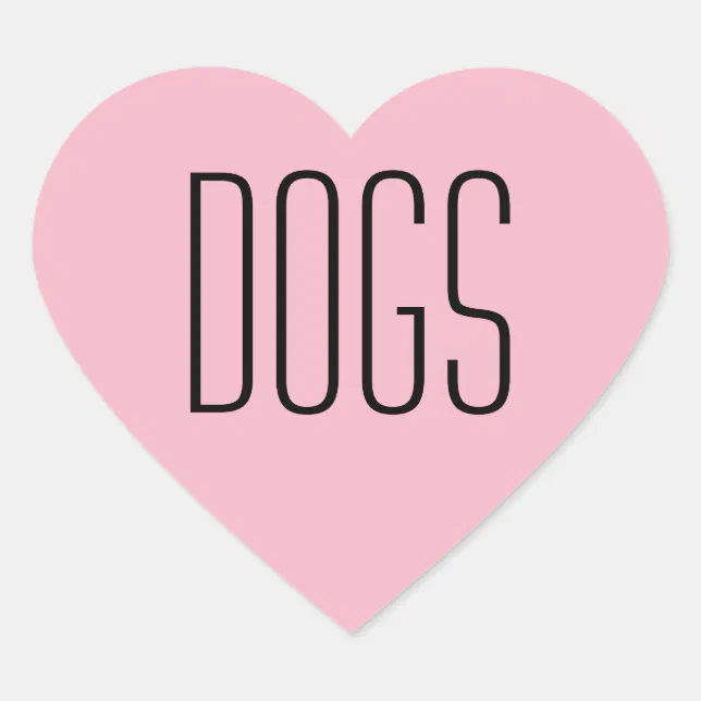Dogs Heart Sticker | Zazzle