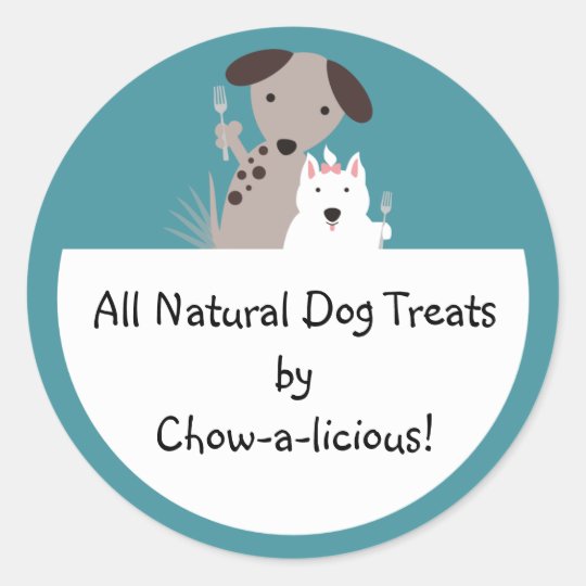dogs homemade pet food chef package stickers | Zazzle.com