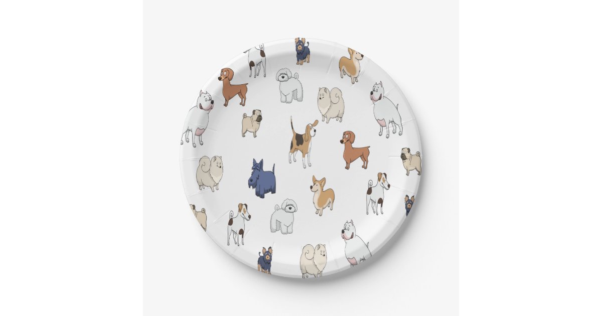Dogs Paper Plate | Zazzle