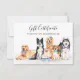 Dogs Pet Care Dog Trainer Groomer Gift Certificate | Zazzle