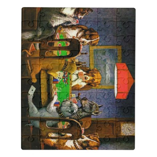 Dogs Playing Poker Jigsaw Puzzle | Zazzle
