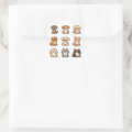 Dogs square sticker | Zazzle