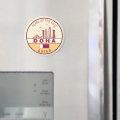 Doha Qatar City Skyline Emblem Magnet | Zazzle