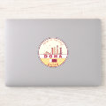 Doha Qatar City Skyline Emblem Sticker | Zazzle