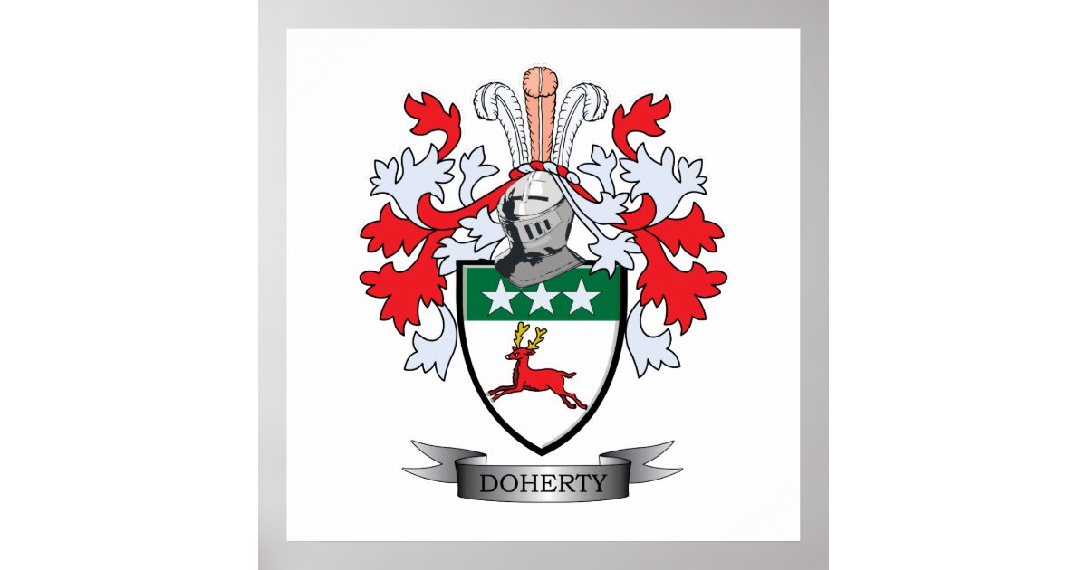 Doherty Coat of Arms Poster | Zazzle