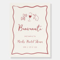 Dolce Vita Italian Bridal Shower Welcome Sign | Zazzle