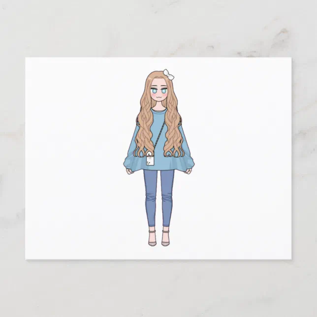Doll Post Card | Zazzle