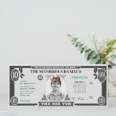 Dollar Bill, Notorious Hip Hop Rap, Fake Money Invitation | Zazzle