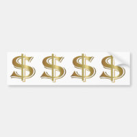 Dollar Sign Stickers | Zazzle