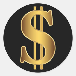 Dollar Sign Stickers | Zazzle